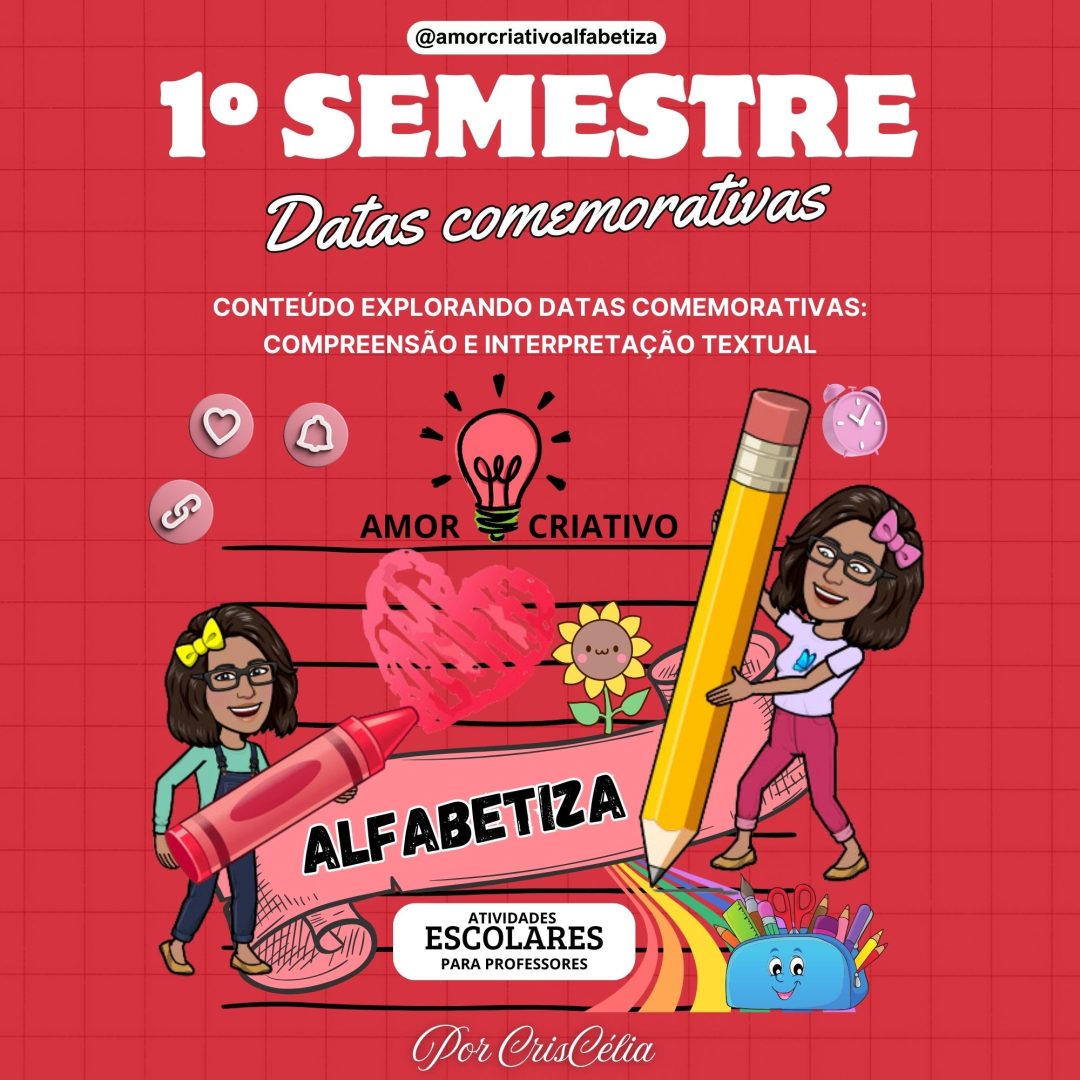 KIT Datas Comemorativas 1º semestre + BRINDE Planner professor e calendário aluno - Atividade ...